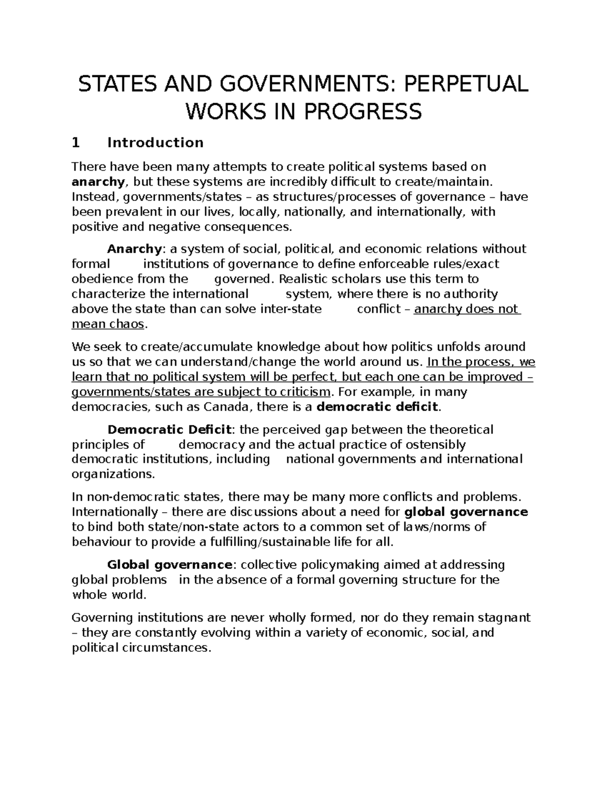 3. States and Governments - Perpetual Works in Progress - STATES AND ...