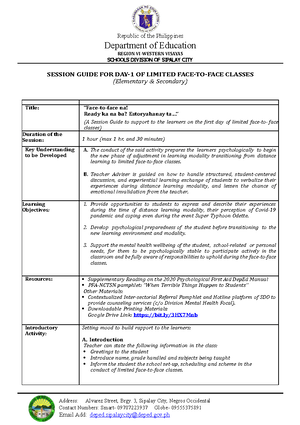 Teaching Guide for Senior High School FU - ####### Teaching Guide for ...