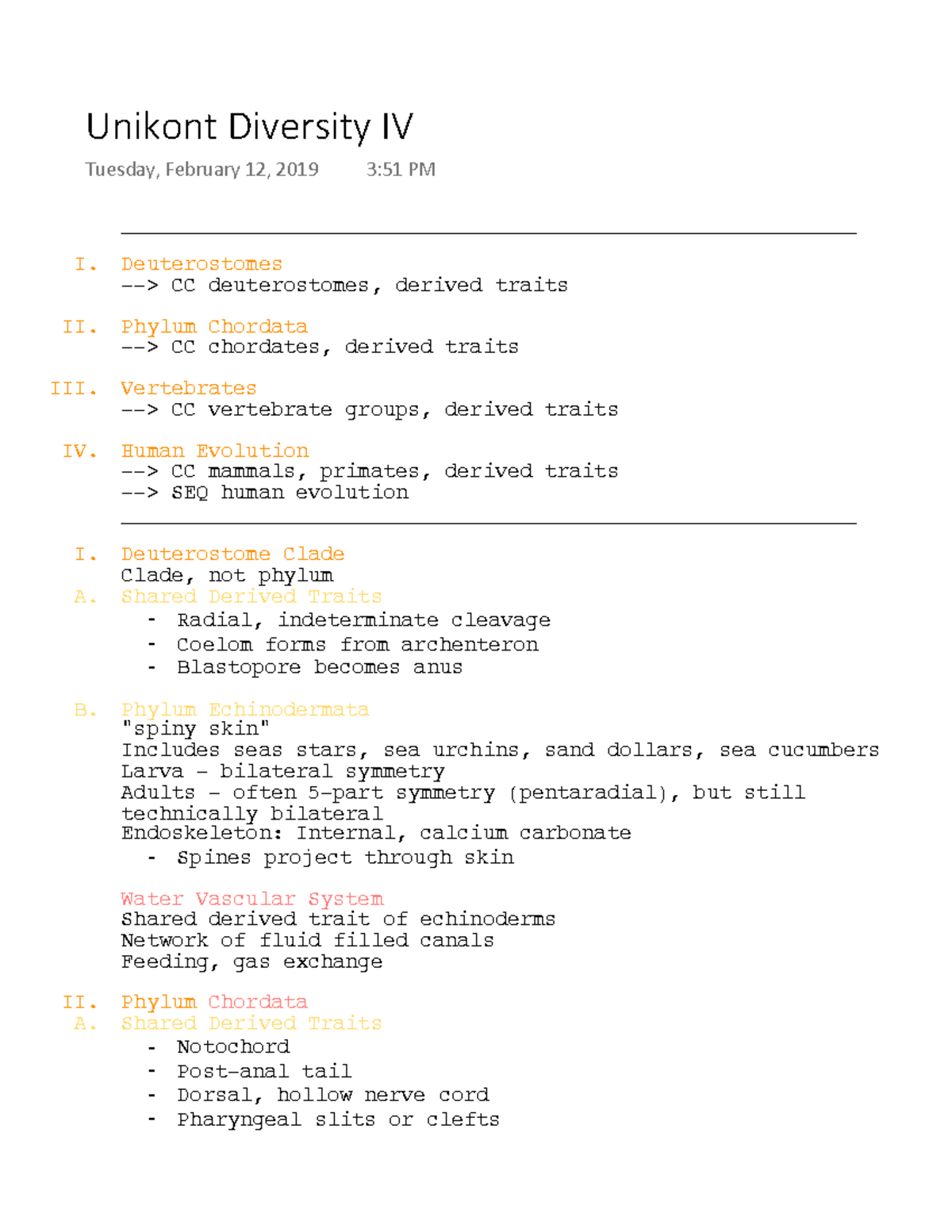 Unikont Diversity IV - Lecture 7 - Unikont Diversity IV Tuesday ...