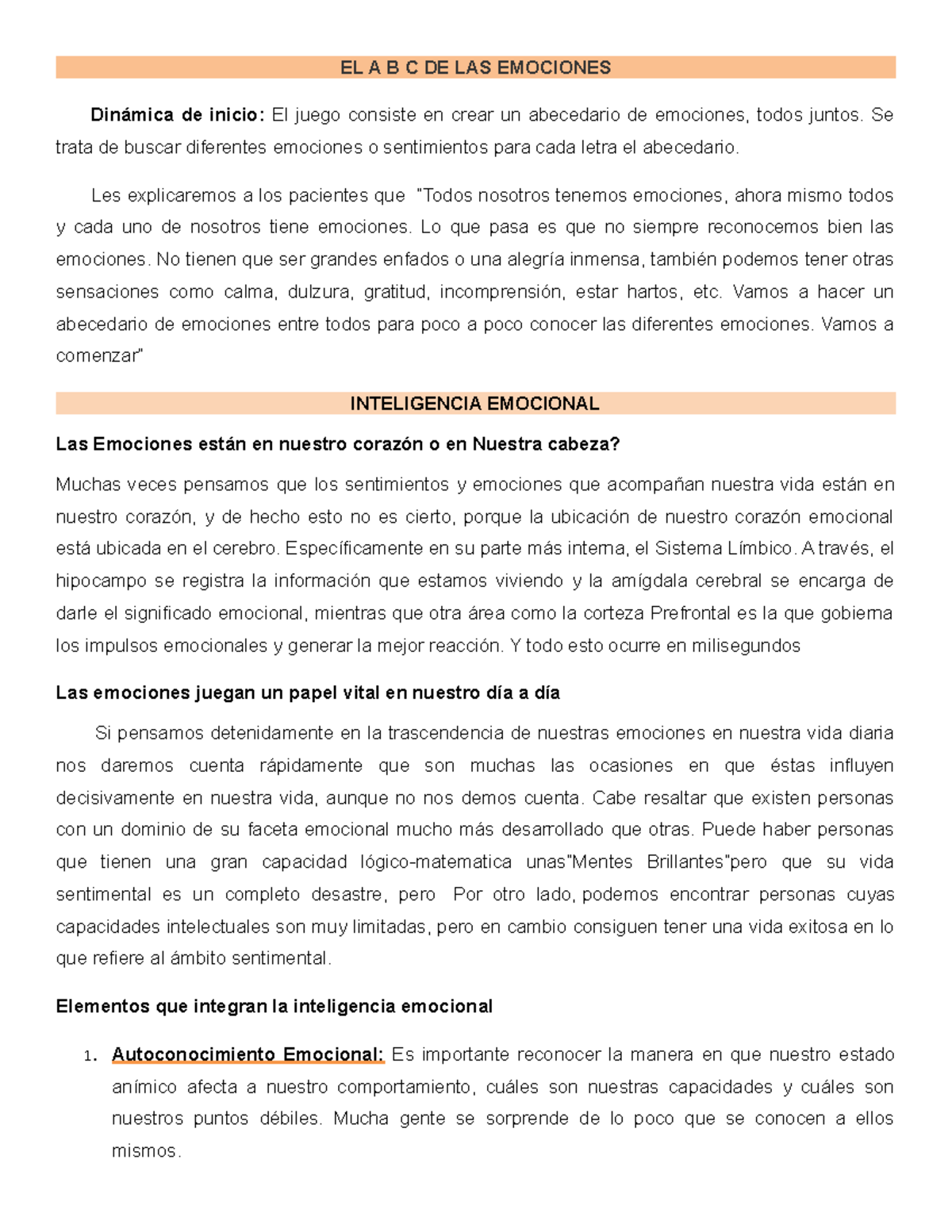 El ABC de las Emociones - kujhkyuhi - EL A B C DE LAS EMOCIONES ...