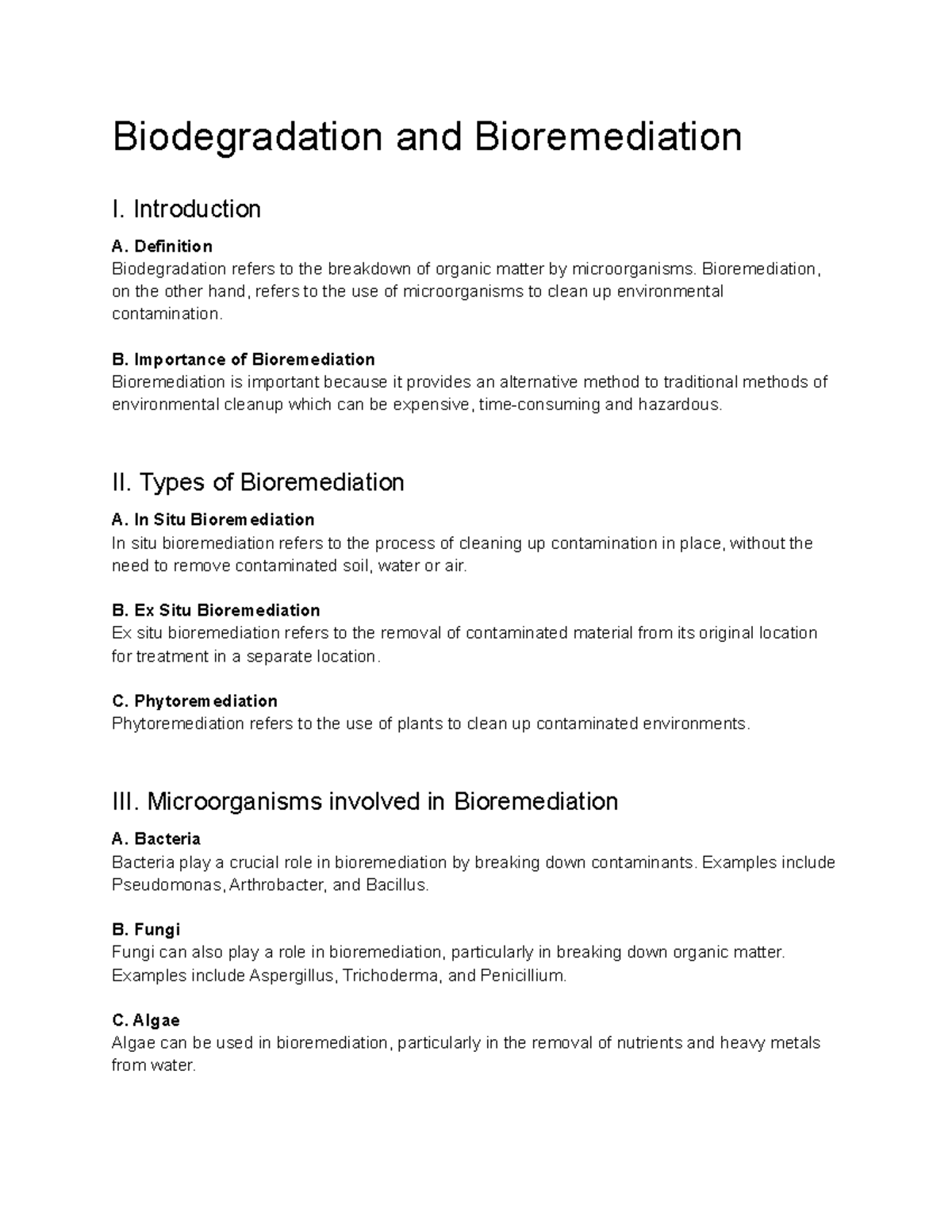 Microbiology (BIO-2010 ) Lecture 50 - Biodegradation and Bioremediation ...