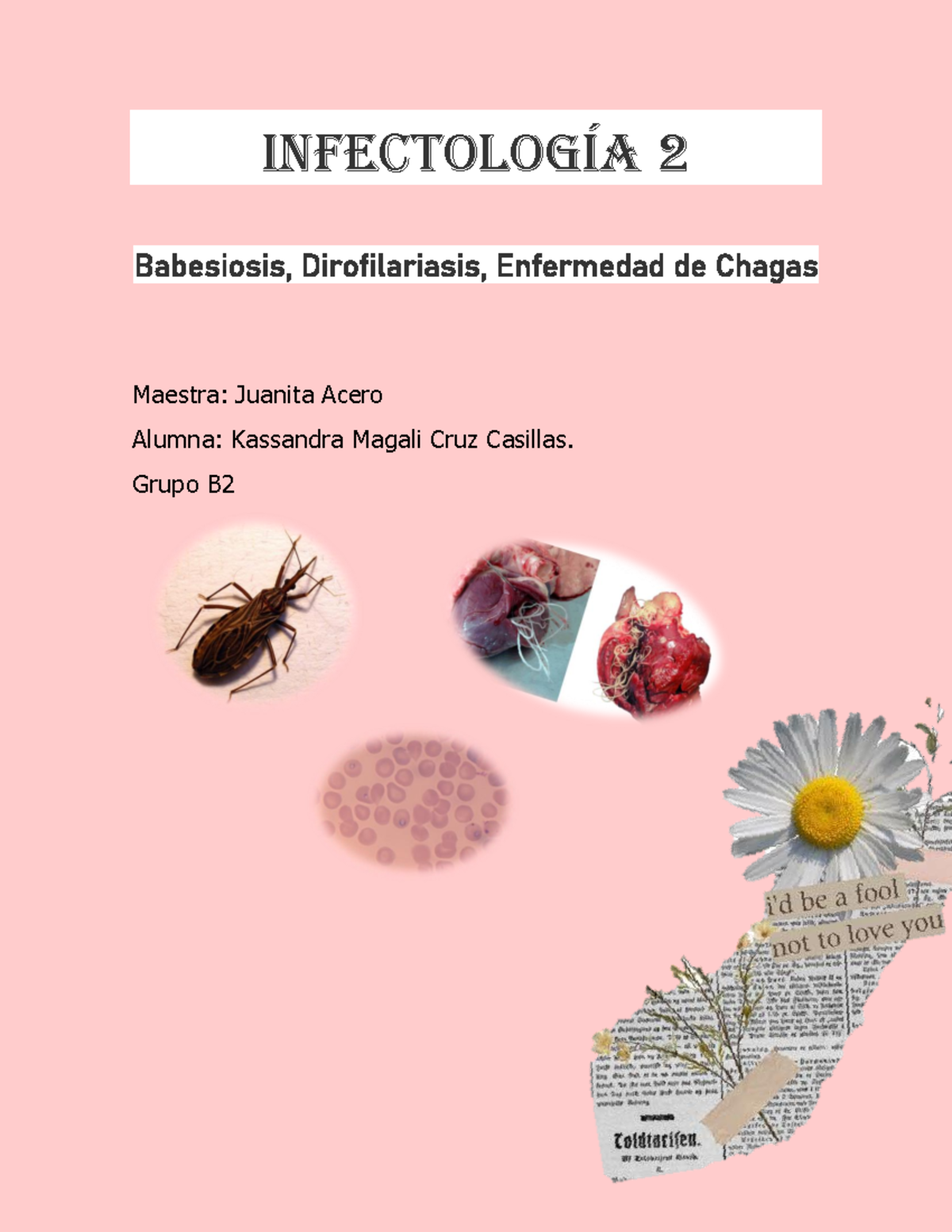 Cuadro de doble entrada Infecto 2 - InfectologÌa 2 Babesiosis ...