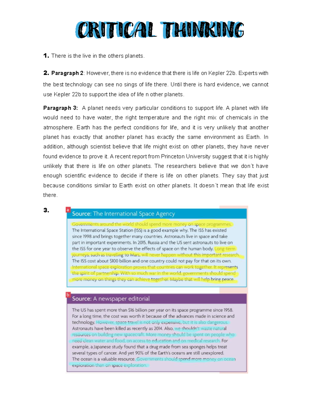 Unit 8 Critical Thinking-Writing Task Assignment 4 - 1. There is the ...