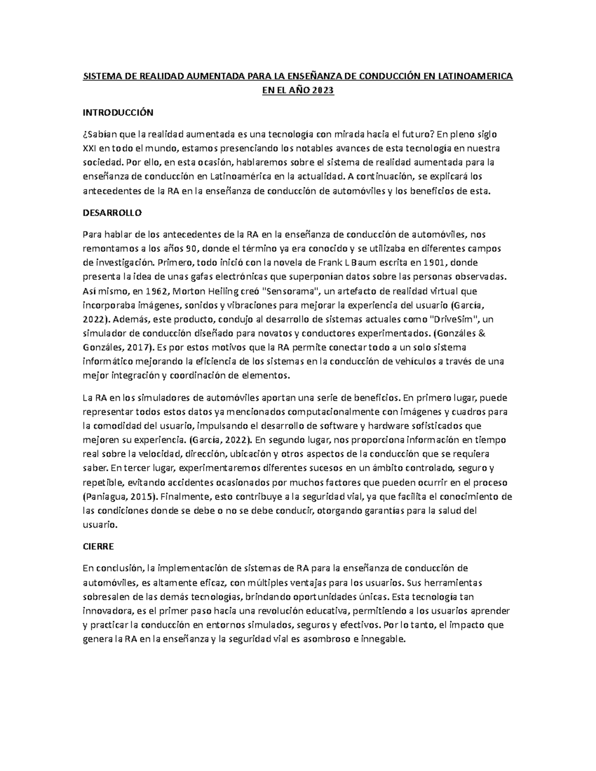 La RA final - SISTEMA DE REALIDAD AUMENTADA PARA LA ENSEÑANZA DE ...