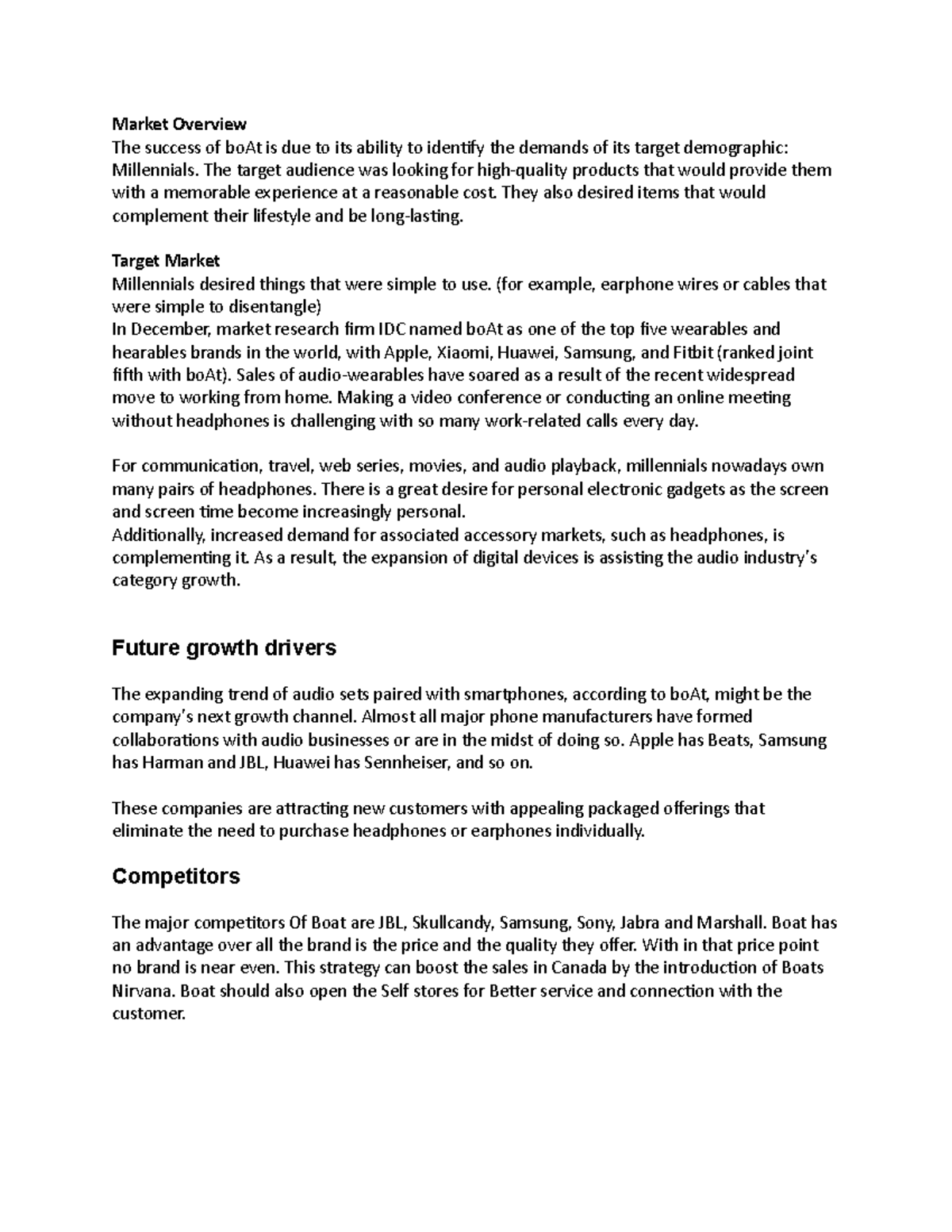 BOAT - Boat descriptive market Analysis in Canadian market - Market ...