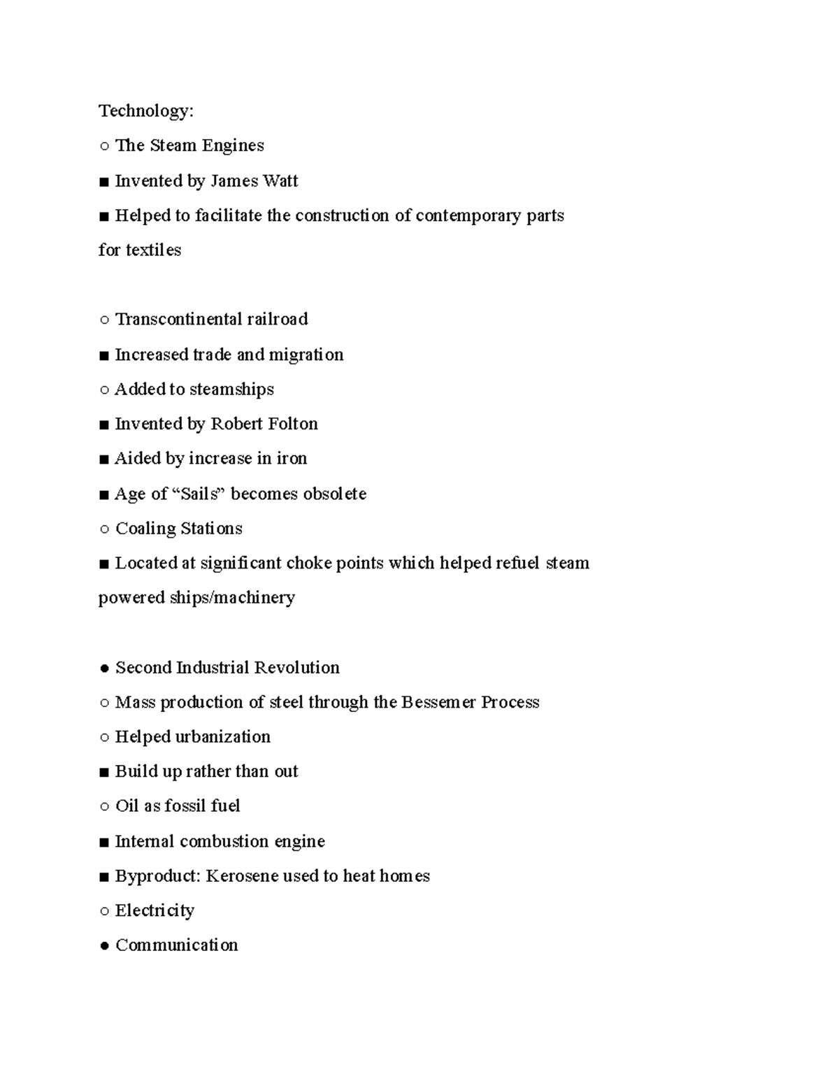 Technology - Field of Historical Study that studies the interactions ...