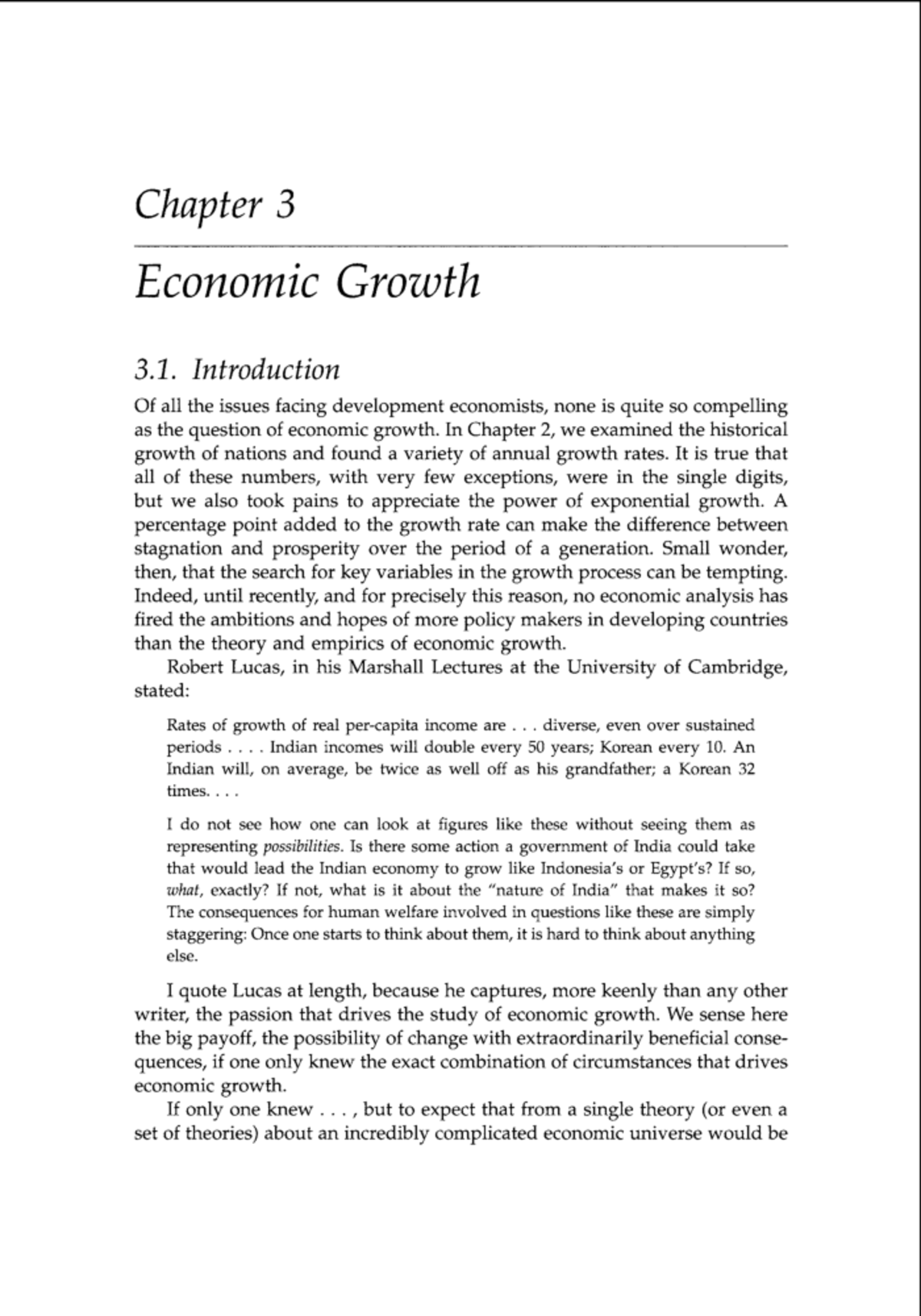 Debraj Ray - Chapter 3 - Chapter 3 Economic Growth 3. Introduction Of ...