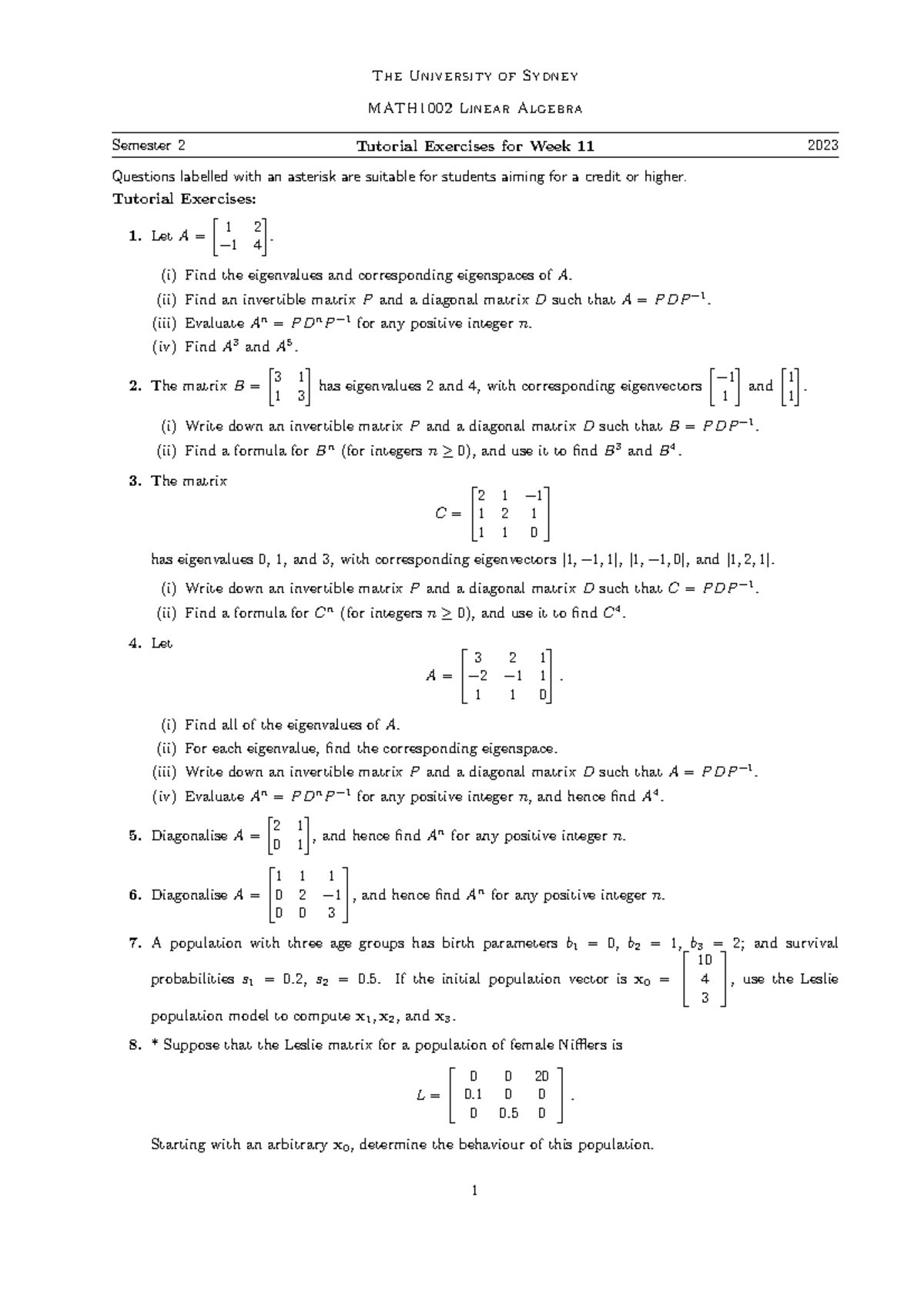 2023week11-tut - This is the tutorial practice problem for week 11 of ...