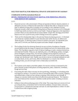 Test Bank Strategic Management Chapter 1 - Strategic Management and ...