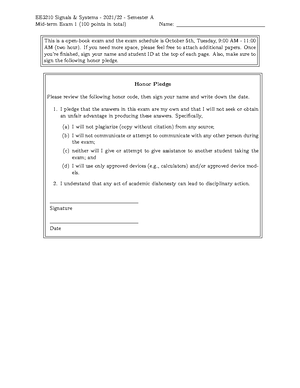 Homework 1 2022-23 - Homework 1 Due date: 21 September 2022 135 marks ...