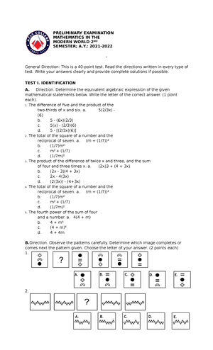 Activity 1 in The Contemporary World AMA University college of Ormoc ...