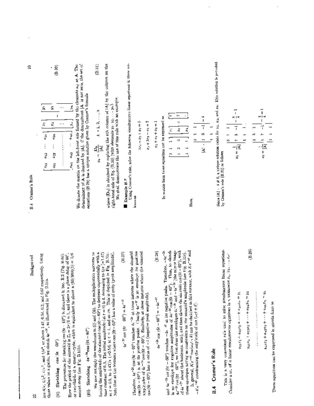 Cramer's Rule and Partial Fraction Basics - 22 Background B Rule 23 are ...