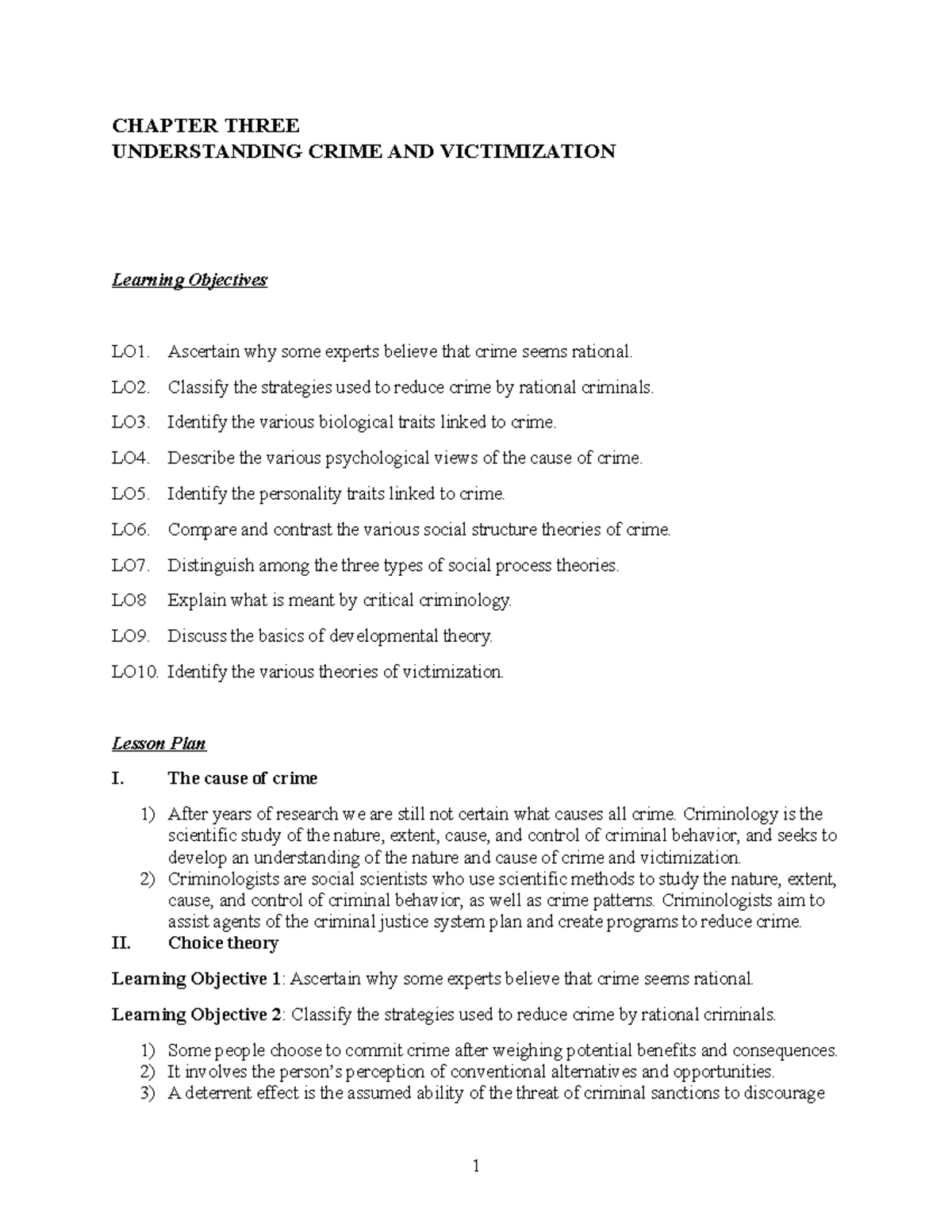Chapter 3 homework correction understanding crime - CJ-245 - Studocu