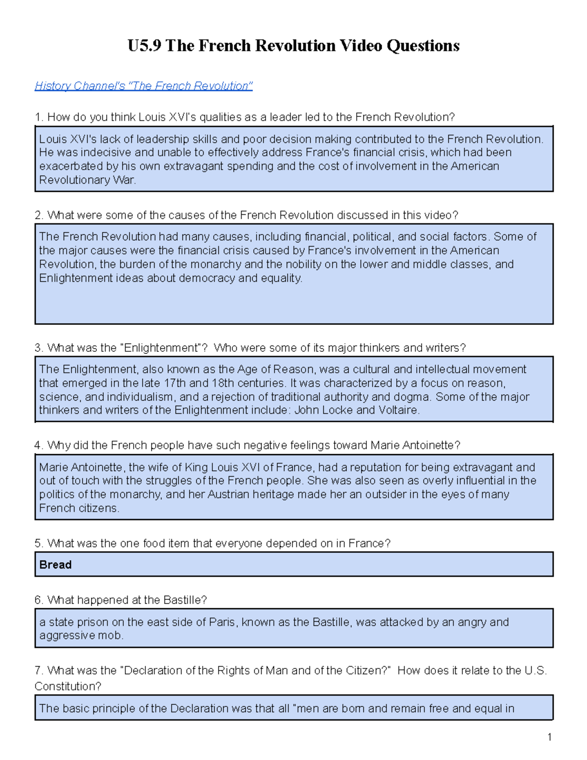 Copy of U5.9 French Revolution Movie Guide - U5 The French Revolution ...
