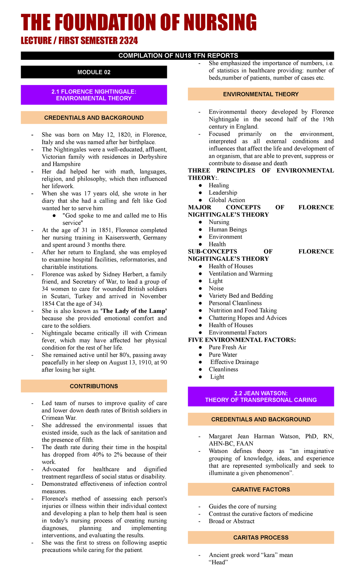 Inbound 171263900832011 7250 - THE FOUNDATION OF NURSING LECTURE ...