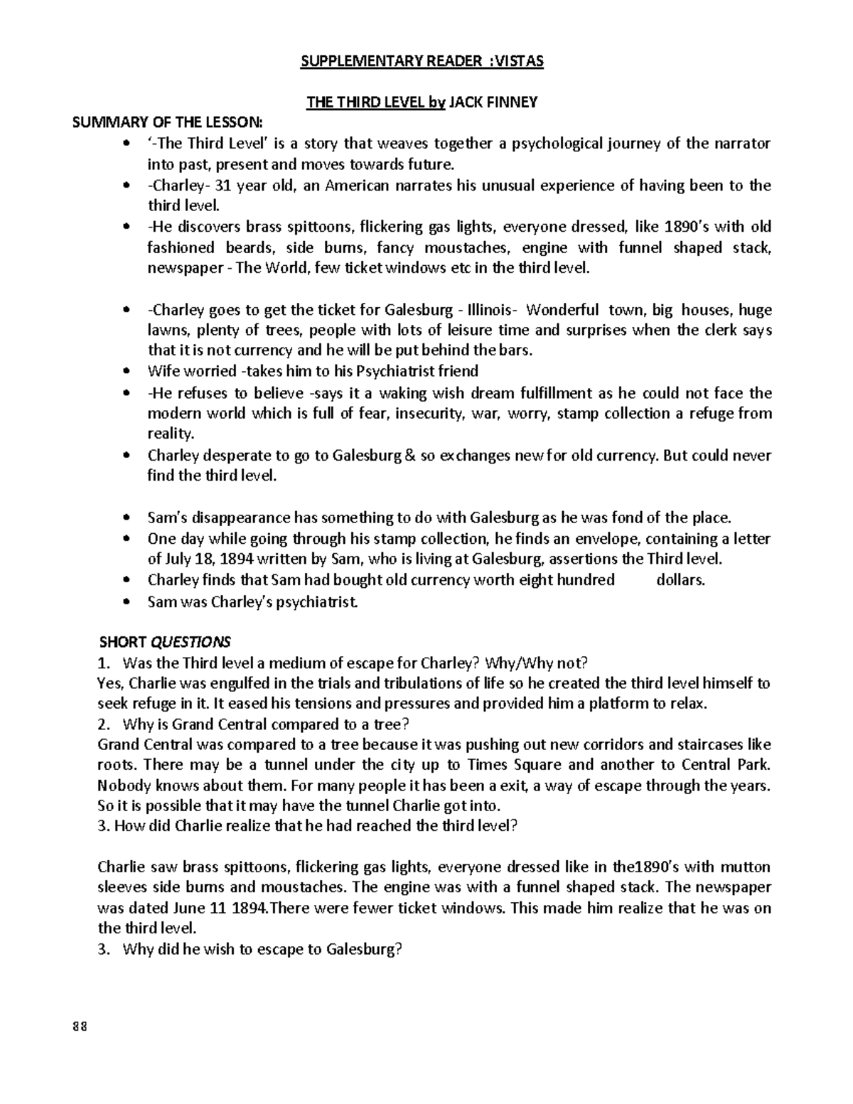 12 English Core Notes Vistas SUPPLEMENTARY READER VISTAS THE THIRD 12-english-core-notes-vistas-supplementary-reader-vistas-the-third