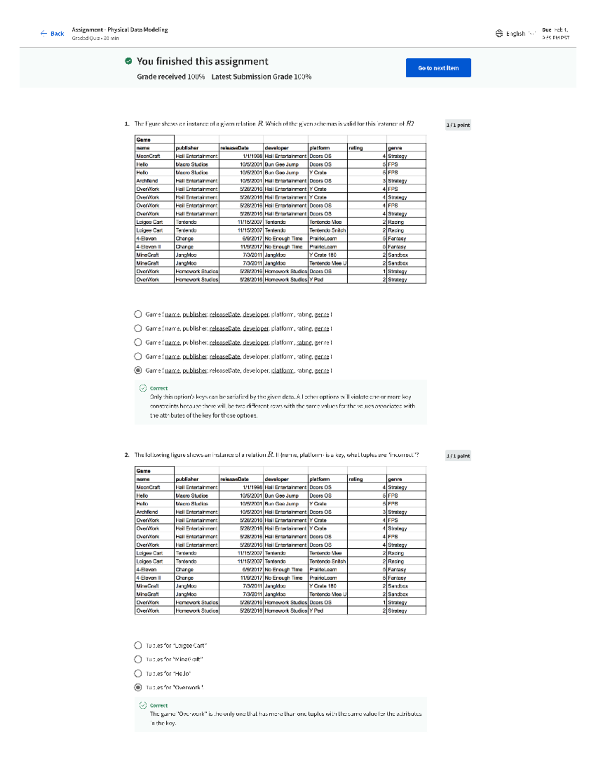 Db Physical Data Modeling - CS 411 - Studocu