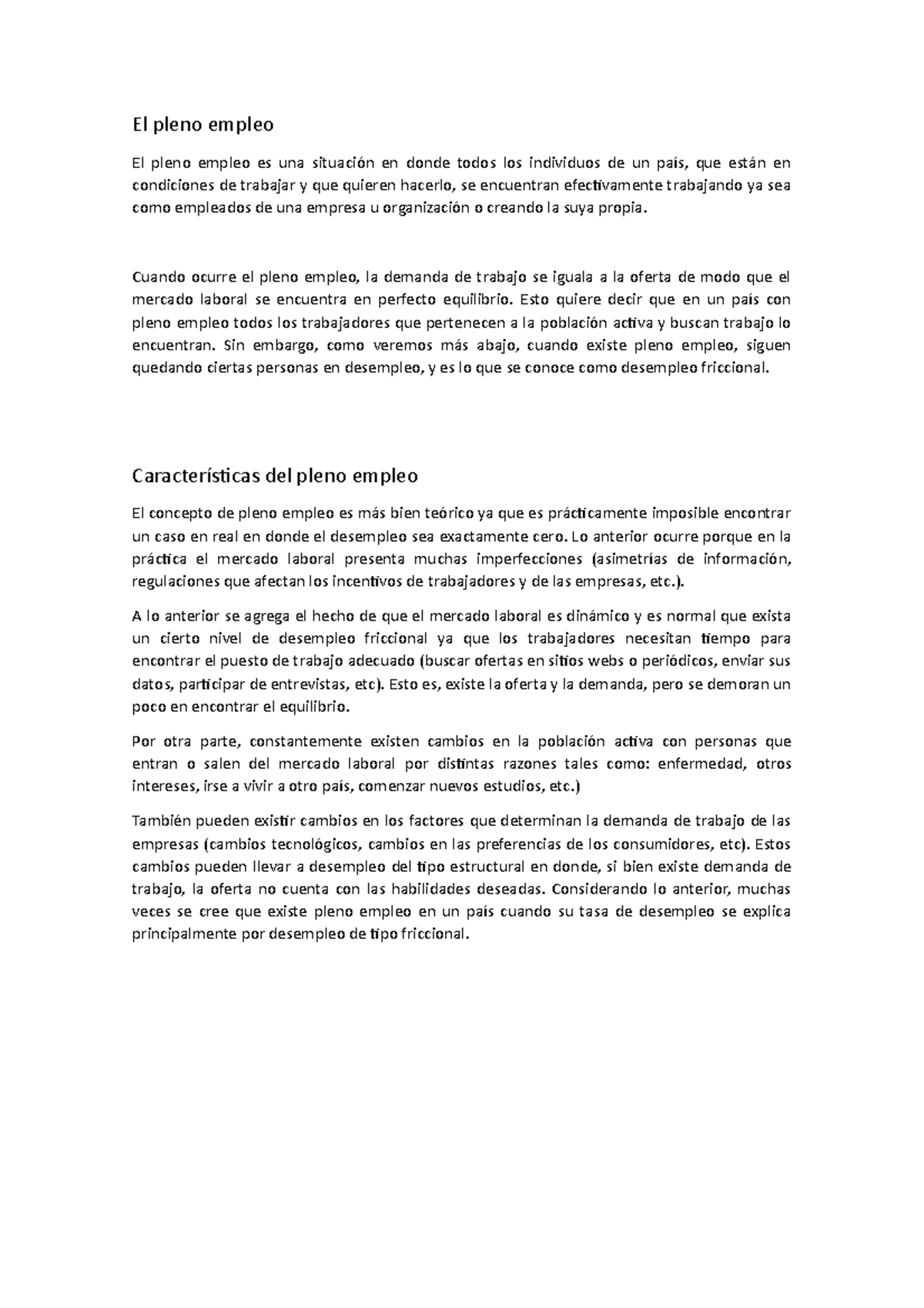 Pleno empleo - apemfipewmifmweimviwmviw - El pleno empleo El pleno ...