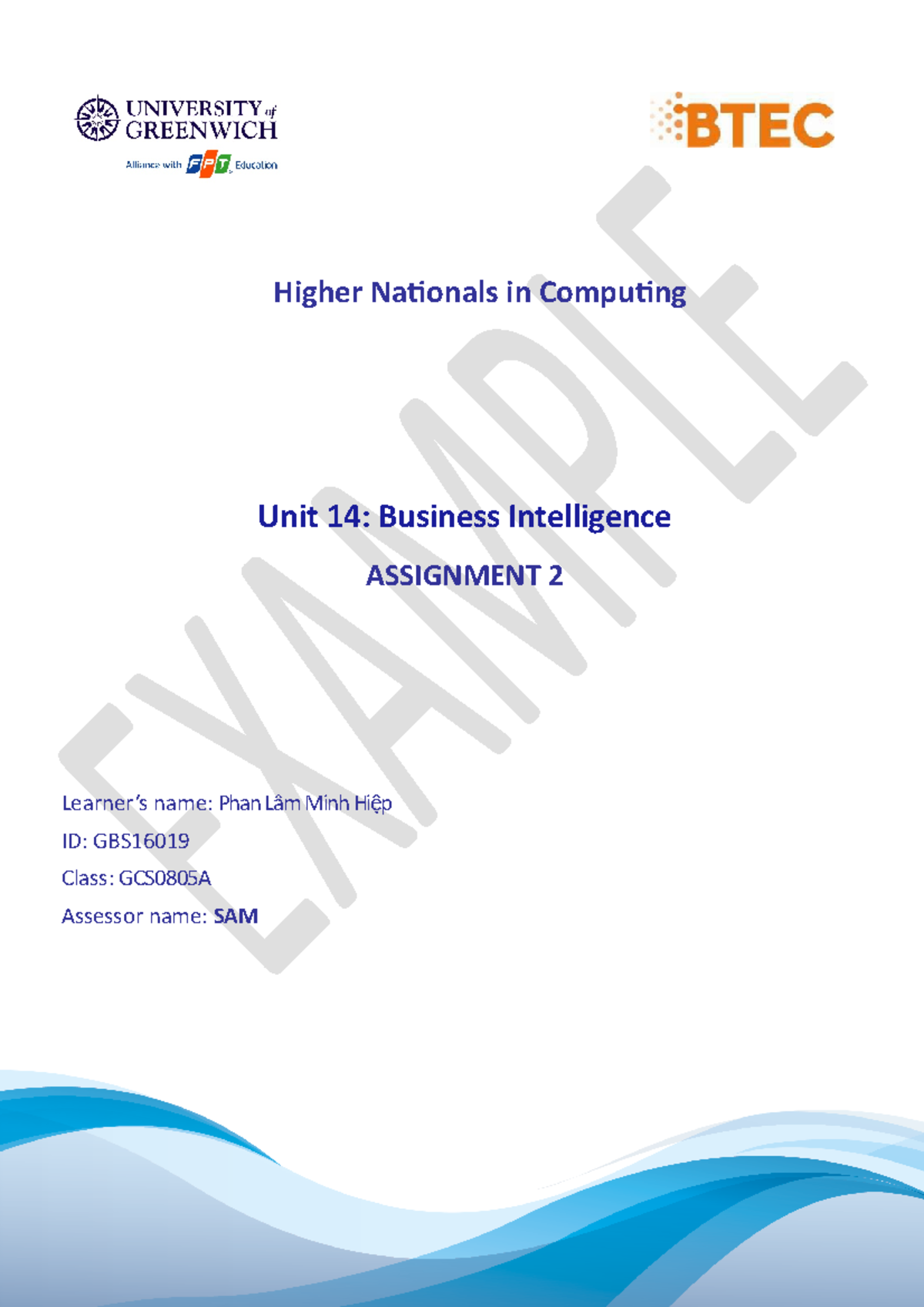 Assignment 2 2022 - Higher Nationals in Computing Unit 14: Business ...