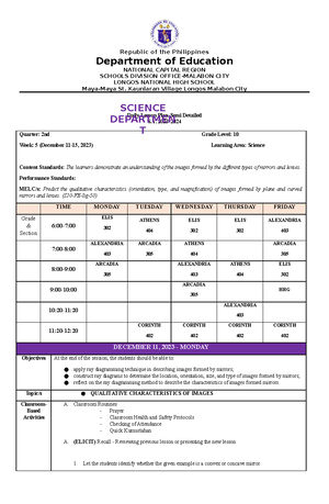 Sentence Rejoinders - Program & Major: BSED-ENGLISH Score:______ General Directions:Go back to ...