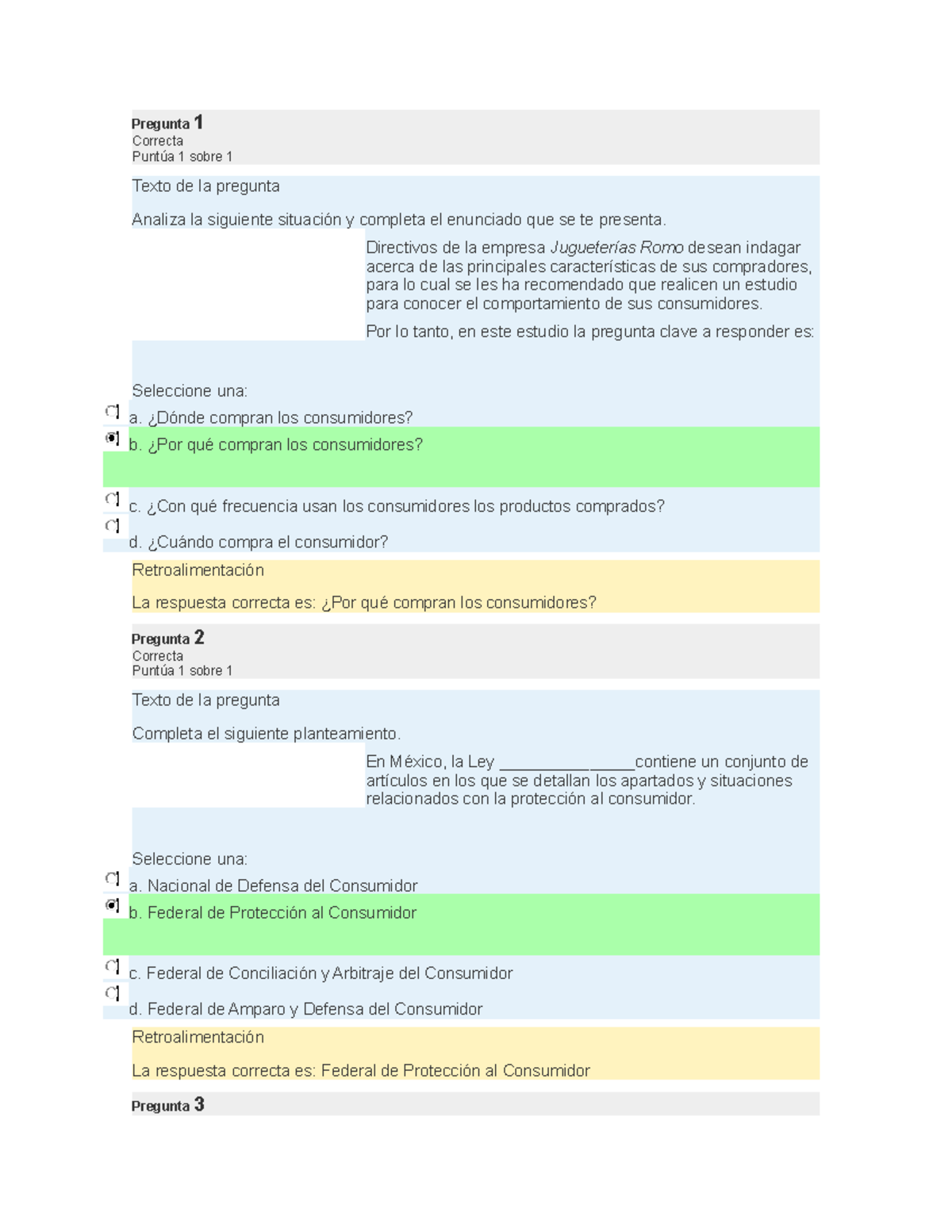 Exa0nen - TRABAJO DE INGLES ORACIONES - Pregunta 1 Correcta Puntúa 1 ...