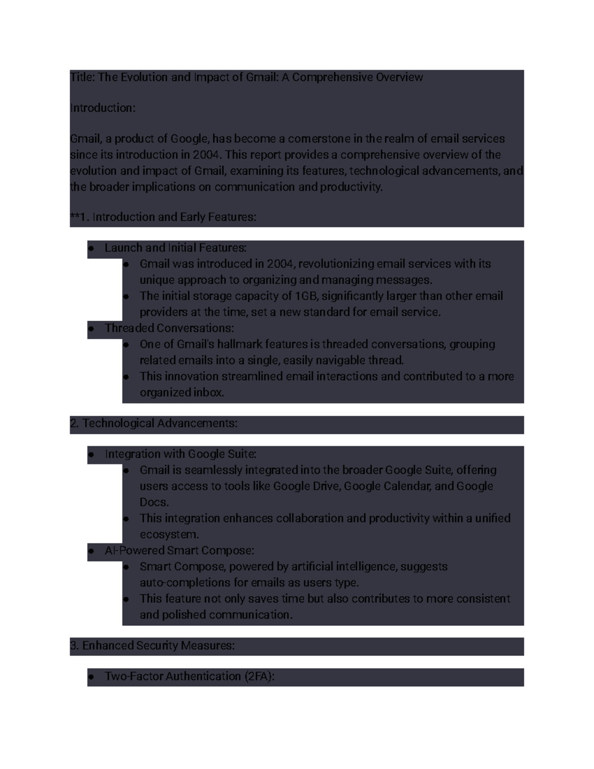 Gmail - general - Title: The Evolution and Impact of Gmail: A ...