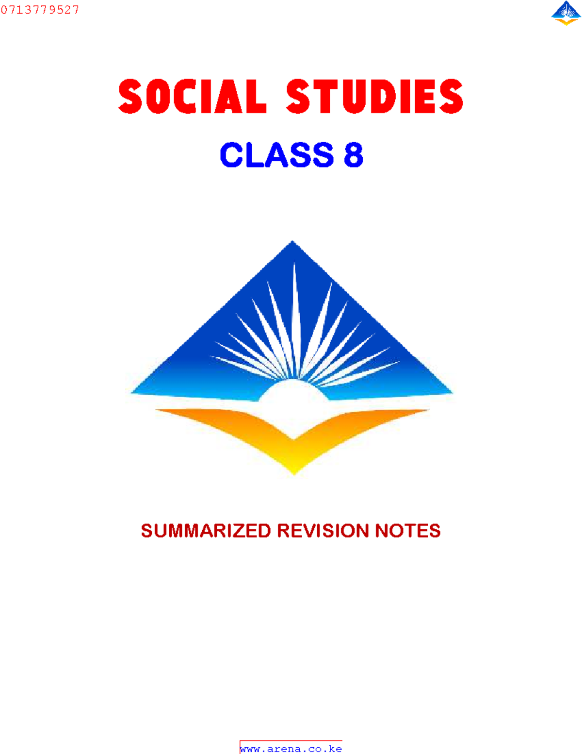 Social Class 8 Notes - For grade 8 exams - SOCIAL STUDIES CLASS 8 ...