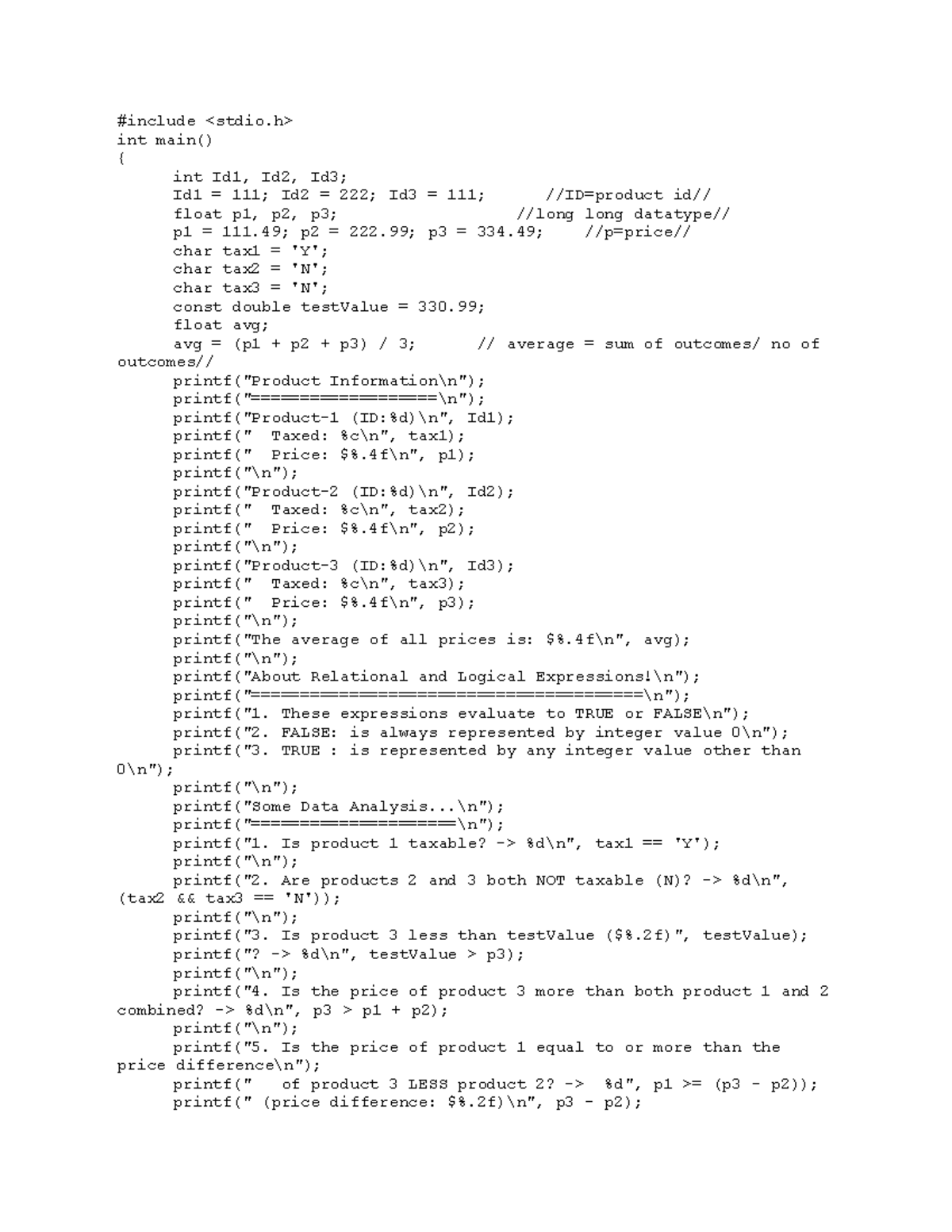 solution for Workshop 2 part 1 - IPC 144 - Seneca College - Studocu