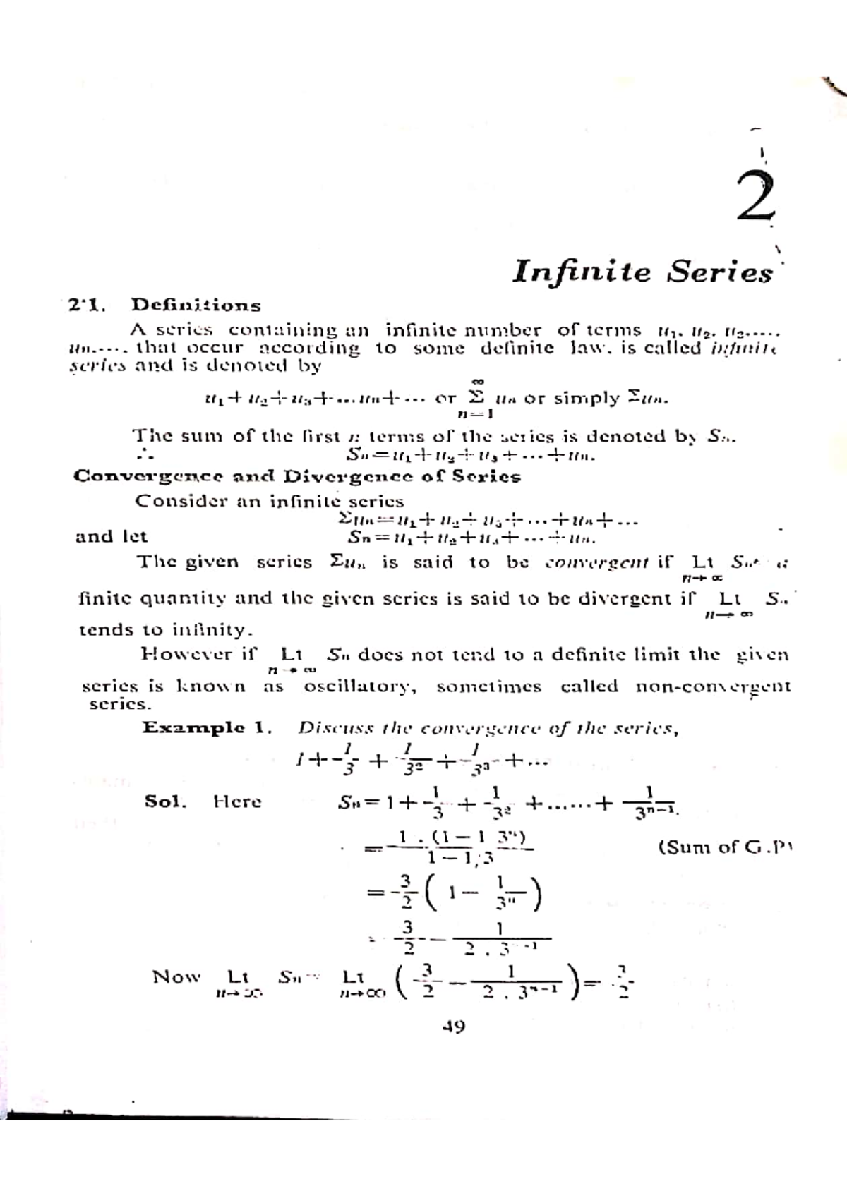 Infinite Series - Information Technology - Studocu