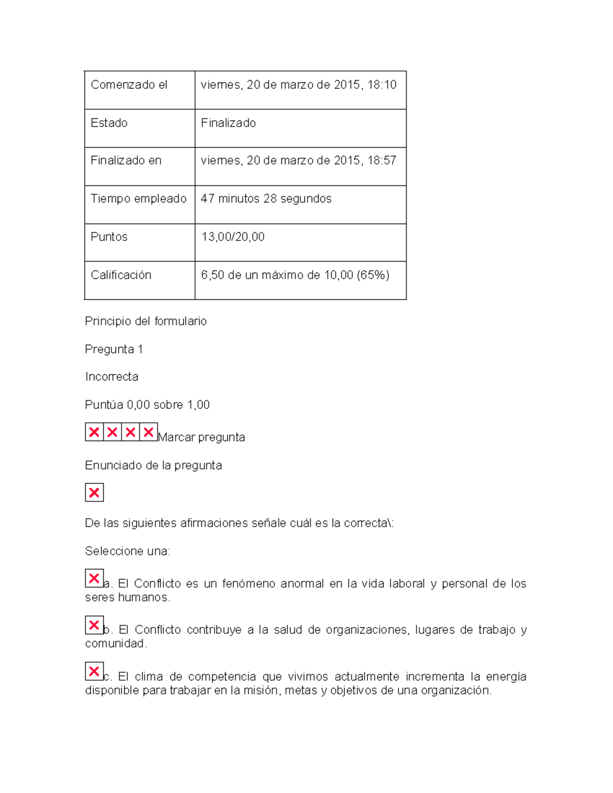 DD040- Técnicas DE Resolución DE Conflictos Y Negociación Examen ...