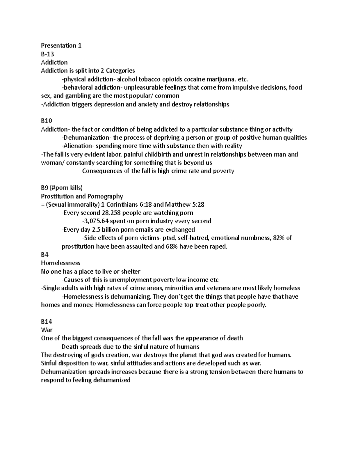 Notes for presentCWV Presentation Lecture Notes - 101 - GCU - Studocu