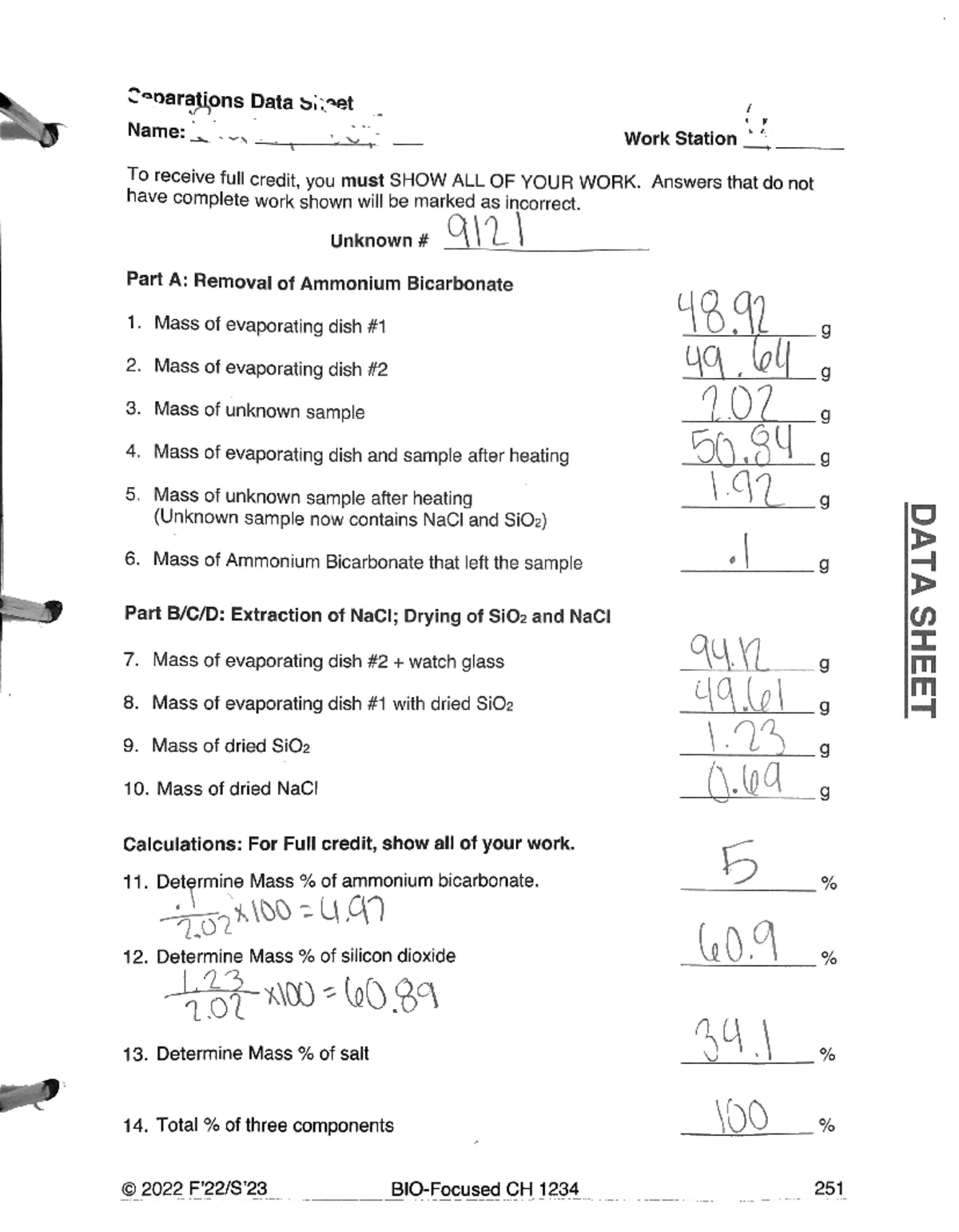 2022-09-02 09-43-1 - lab - Separations Data Sheet Name: Work Station To ...