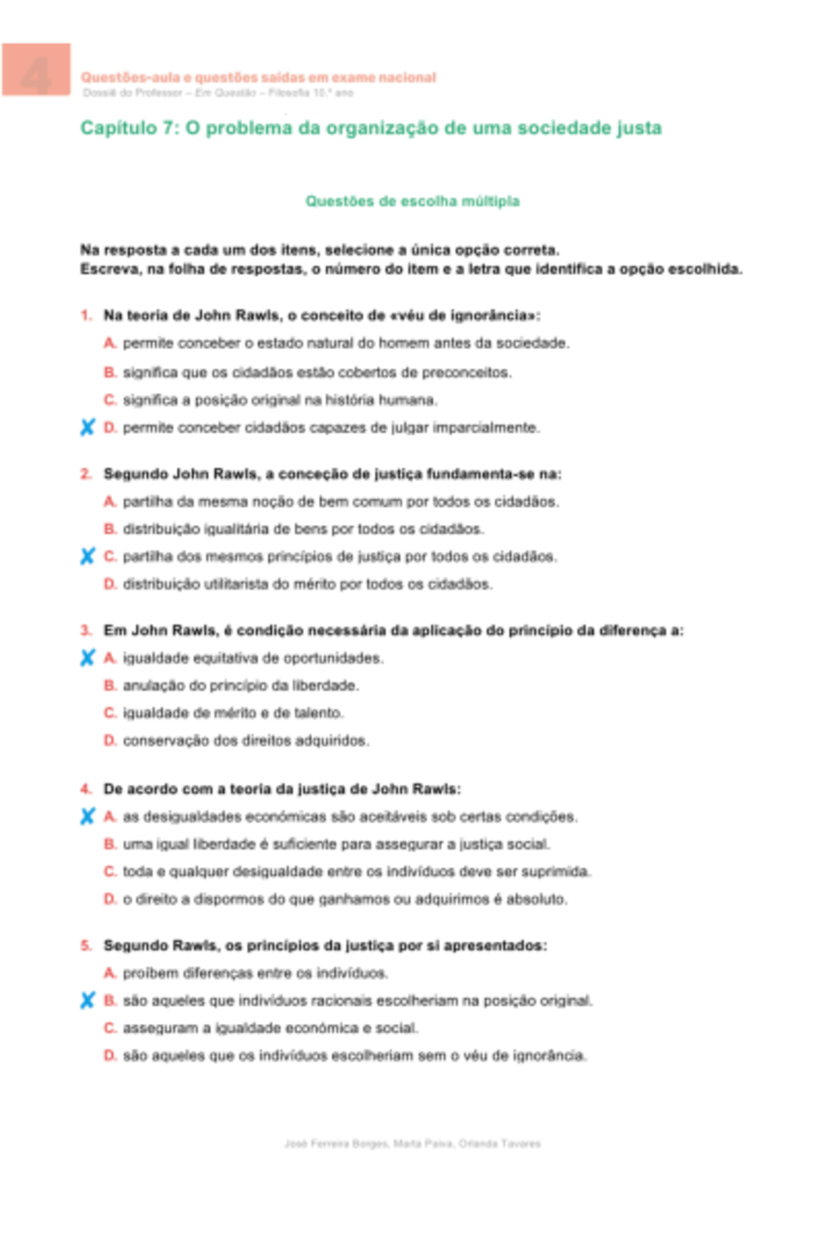 FT4-O Problema DA Organização DE UMA Sociedade Justa - Filosofia - Studocu