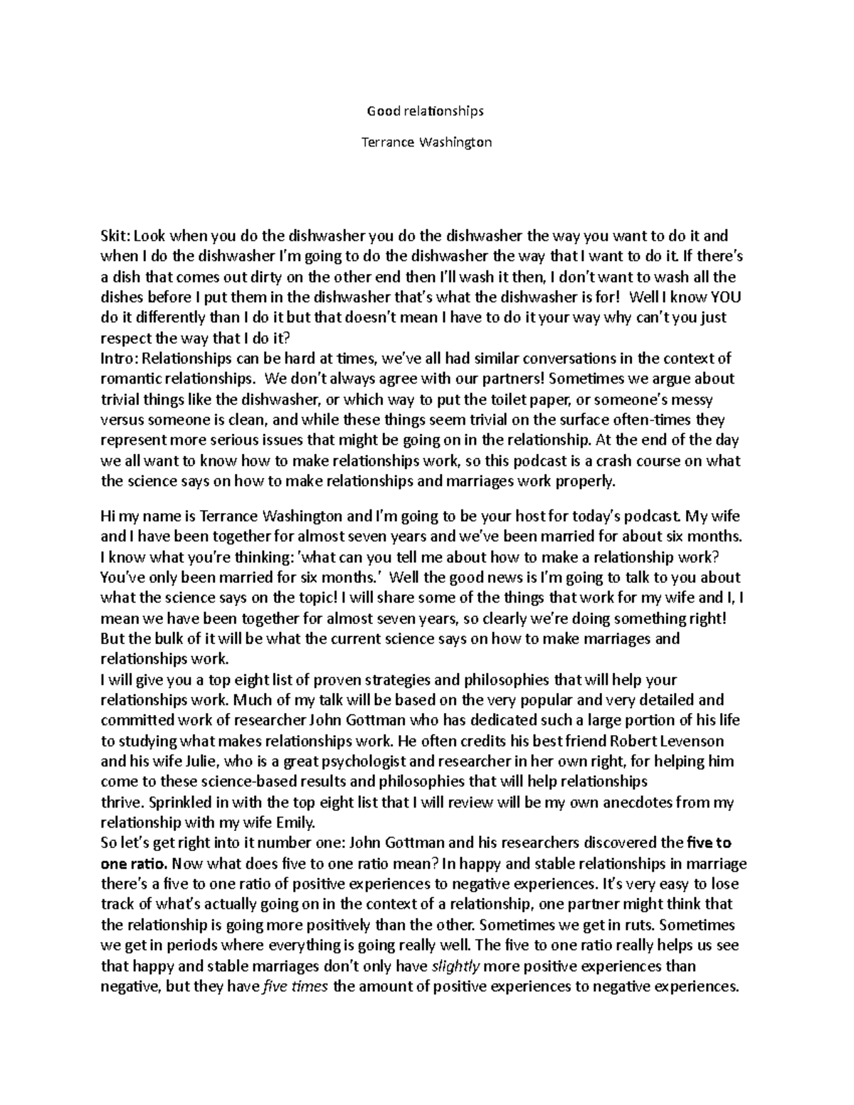 Psychology of play transcripts - DEP1013 - Studocu