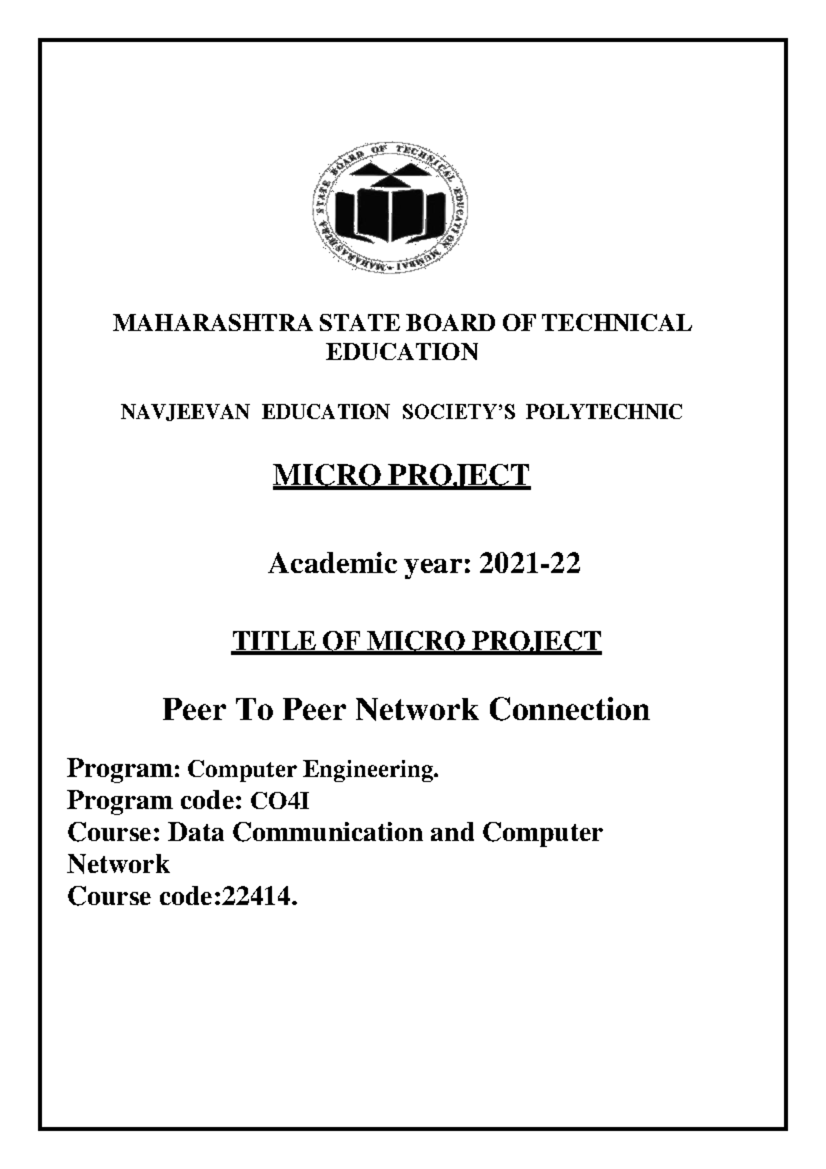 DCC-Micro-Project B - project - ####### MAHARASHTRA STATE BOARD OF ...