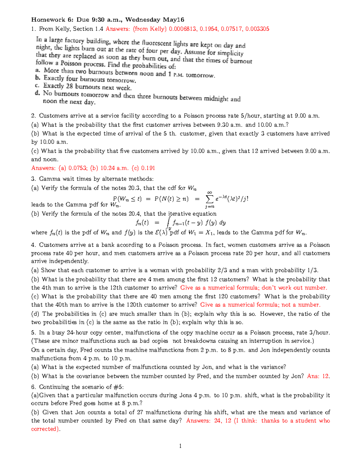 396 hwk6 - Spring 2018 Math 396 hw6 questions(Prof Elizabeth thompson ...