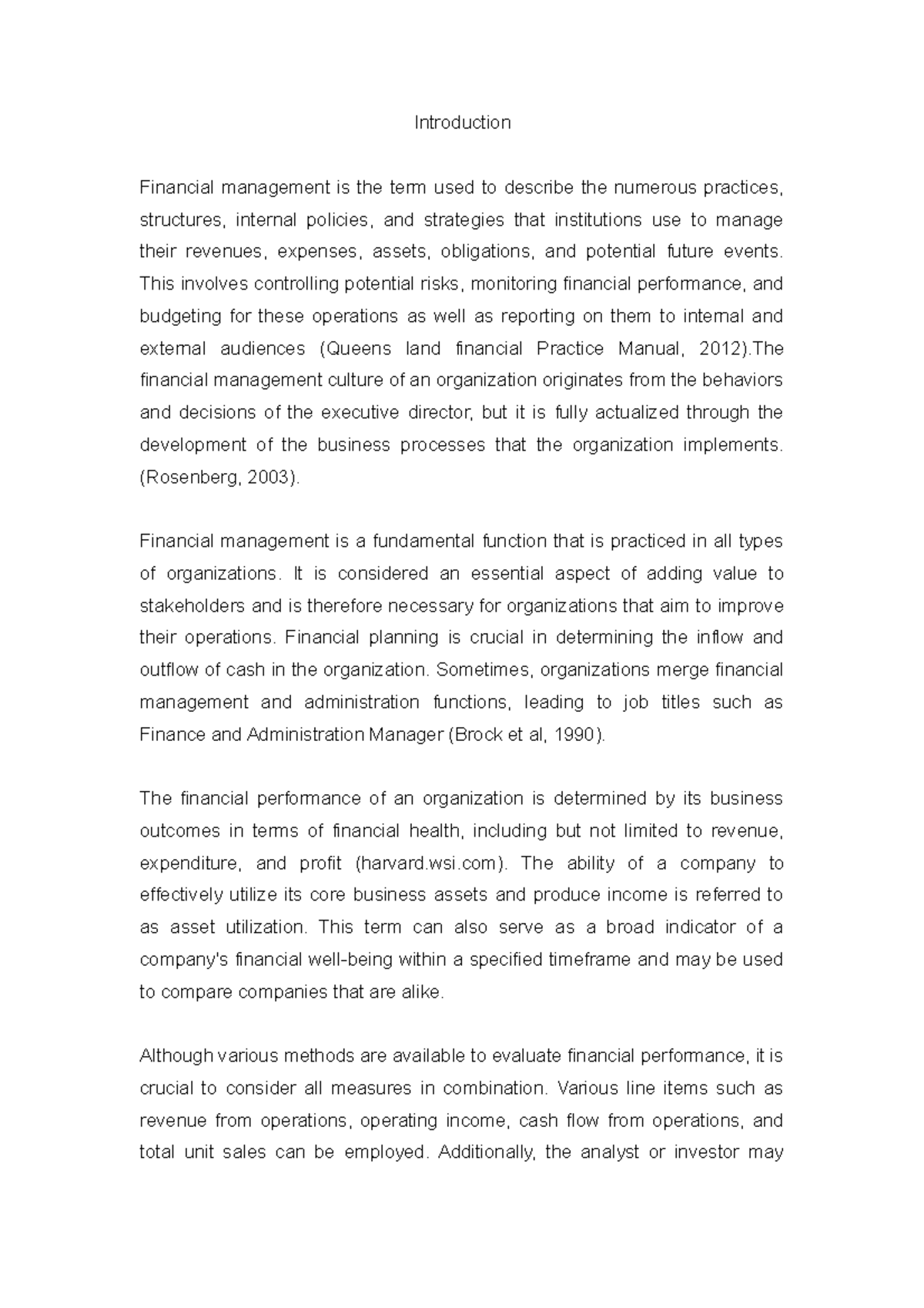 NEW- Study - For research purposes only - Introduction Financial ...