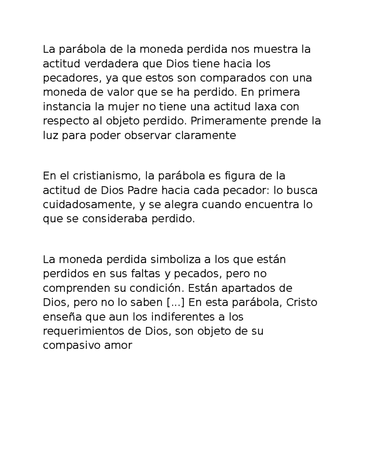 La parábola de-WPS Office - La parábola de la moneda perdida nos ...