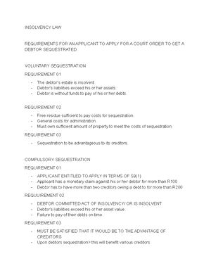 [Solved] An Applicant who seeks a provisional sequestration order on a ...