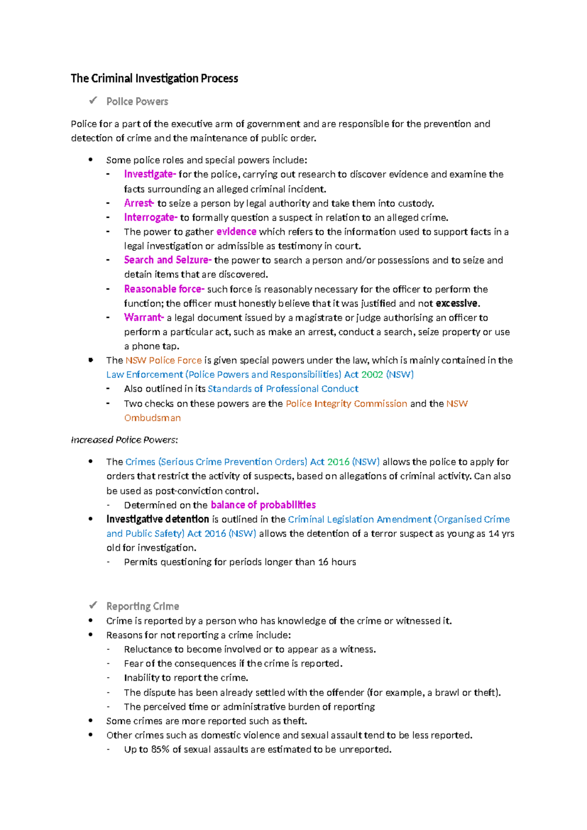 Chpt 2- The Criminal Investigation Process - The Criminal Investigation ...