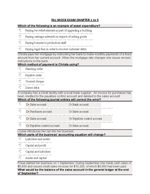 Chap 17 Preparing Basic FS - ACCA - Studocu