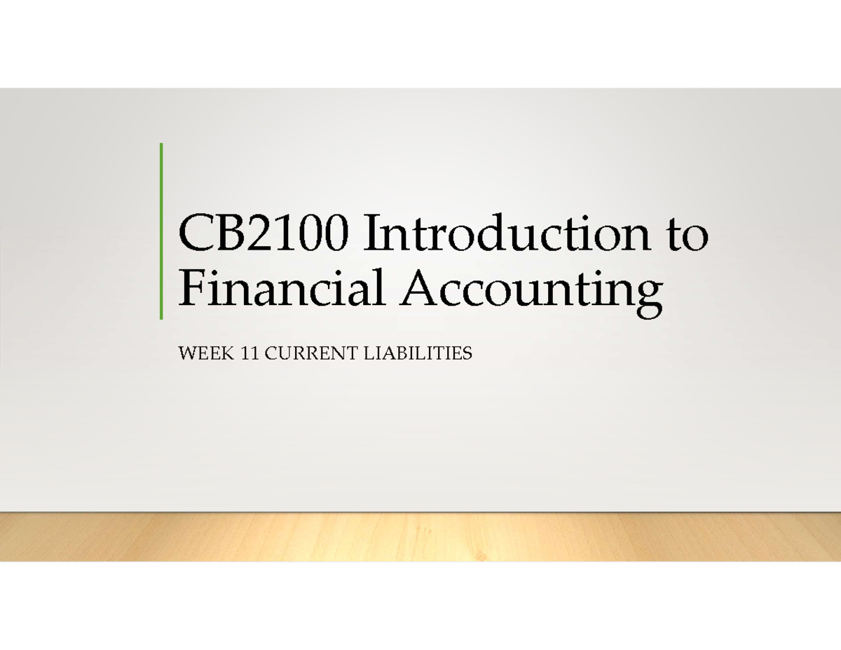 Ch 8 - ch8 - Warning: TT: undefined function: 32 CB2100 Introduction to Financial Accounting ...