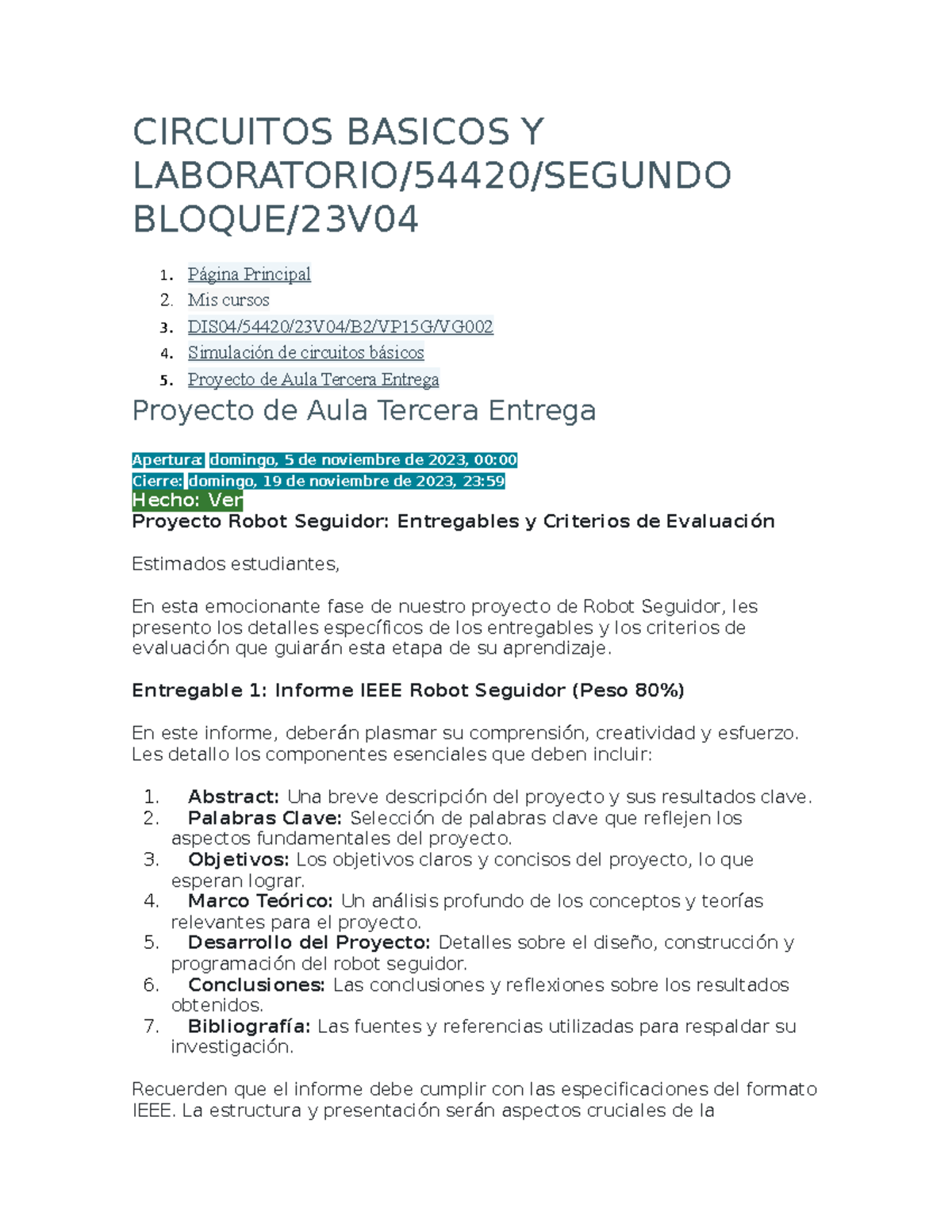 Circuitos Basicos Y Laboratorio - CIRCUITOS BASICOS Y LABORATORIO/54420/SEGUNDO BLOQUE/23V 1 ...