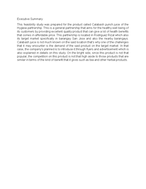 Feasibility Study - Business Proposal - A Feasibility Study Presented ...