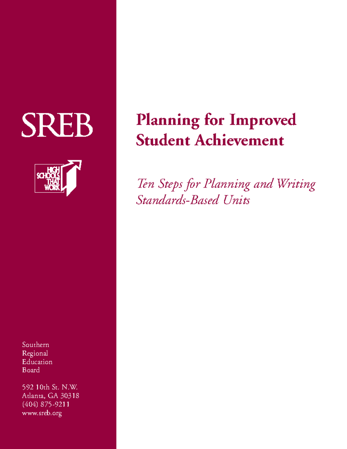 Standards Based Lesson Plan - Southern Regional Education Board 592 ...