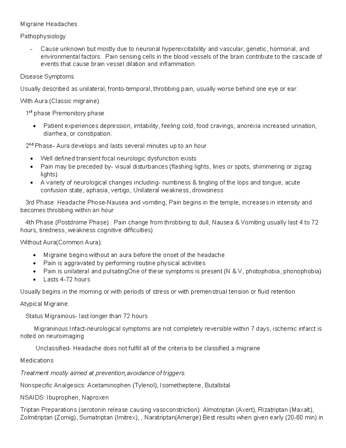 Mod 2 2236 migraine map - Padgett - Migraine Headaches Pathophysiology ...