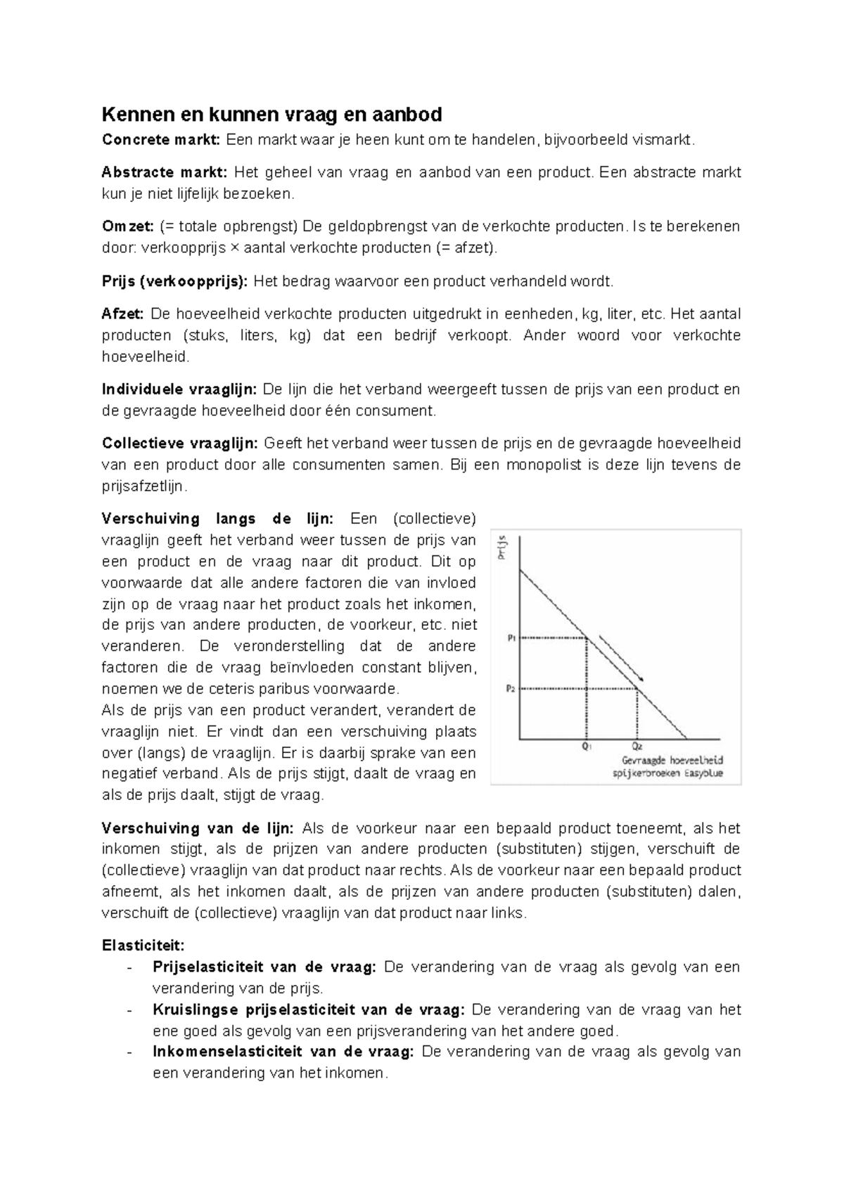 Economie markten - kennen en kunnen - Kennen en kunnen vraag en aanbod ...