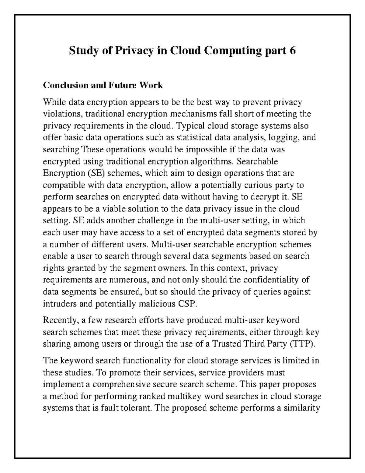 Study of Privacy in Cloud Computing part 6 - Typical cloud storage ...
