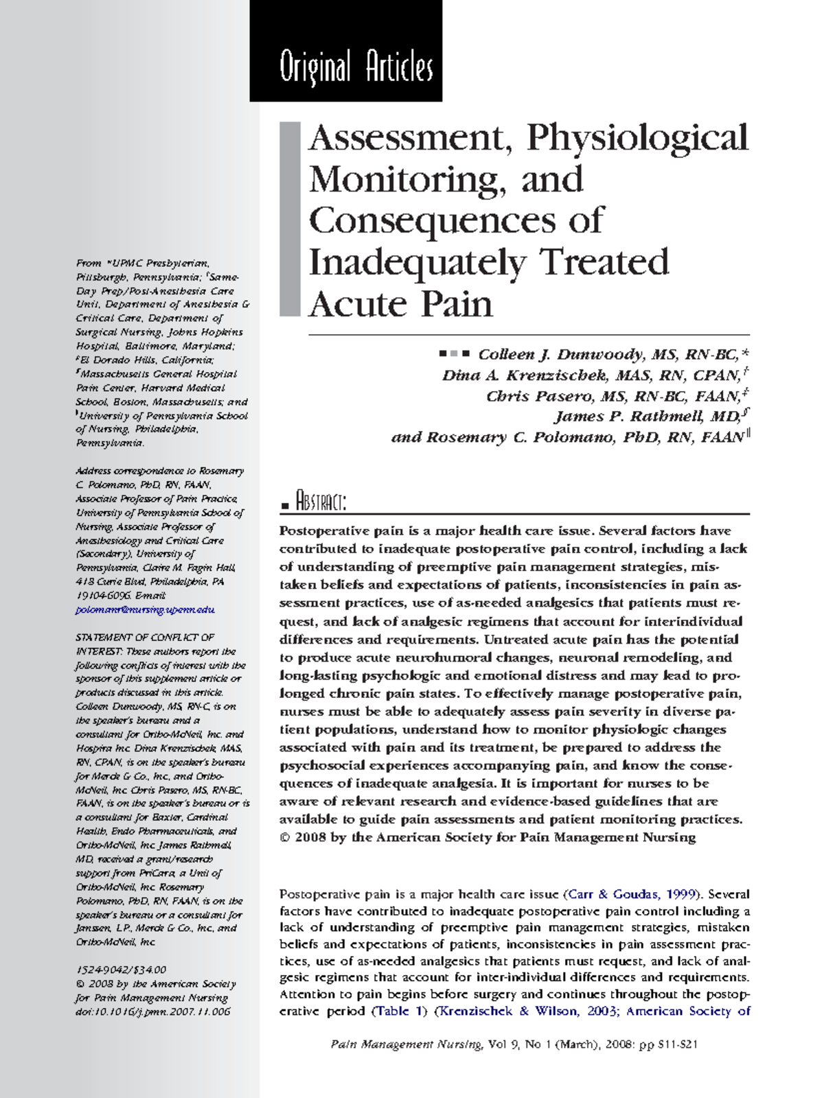 1-s2 - Article - Assessment, Physiological Monitoring, and Consequences ...