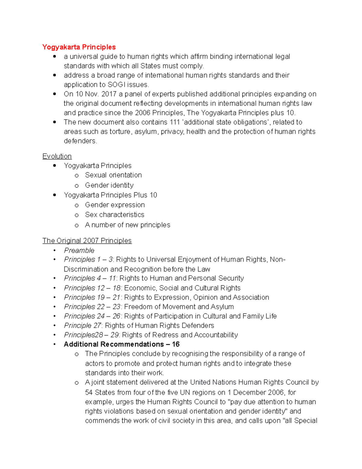 HR-Law-5 - Human rights reviewer 2023 - Yogyakarta Principles a ...